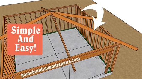 How To Layout And Cut Hip Roof Rafter Without Any Math Formulas Or