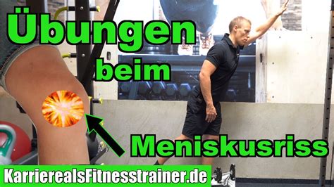Meniskusriss Wissen und Übungen fürs Fitnessstudio YouTube