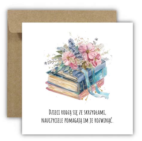 Kartka dla nauczyciela na dzień edukacji narodowej koniec roku