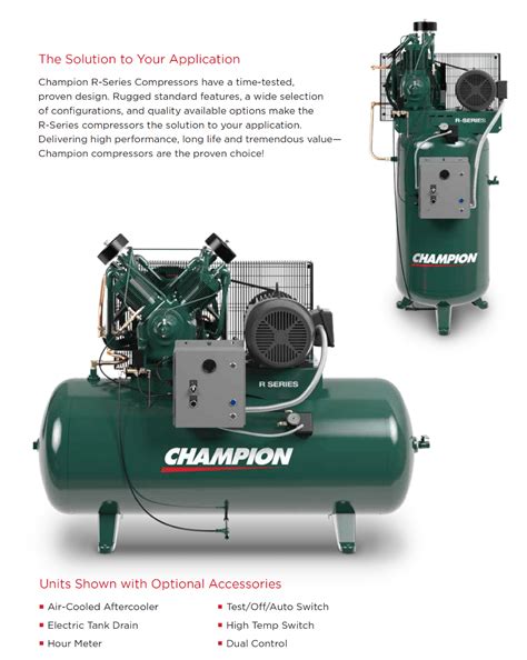 Champion 20 HP Compressor World Latin America 77 8 CFM 175 PSI Two