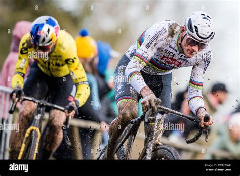 Baal Belgium 01st Jan 2024 Dutch Mathieu Van Der Poel And Belgian