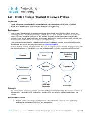D Lab V Creating A Process Flowchart Docx Lab Create A