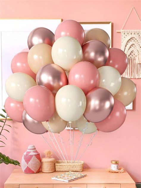 31 sztuk metaliczne złote balony białe balony piaskowe różowe złoto