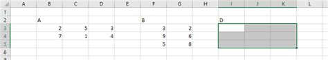 mmult excel function for matrix multiplication engineerexcel