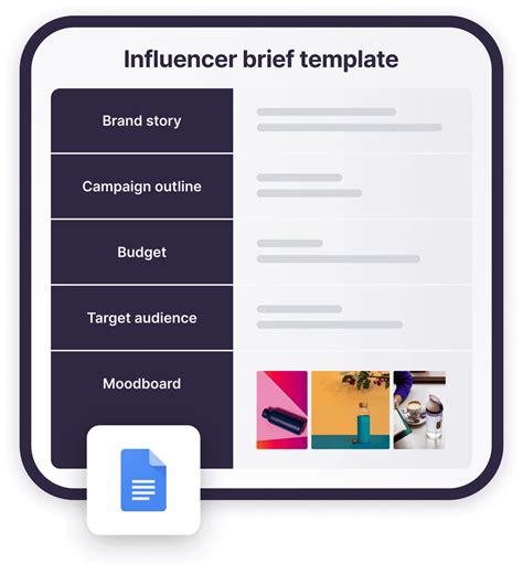 Free Resources To Help Grow Your Brand Influencer Brief Template