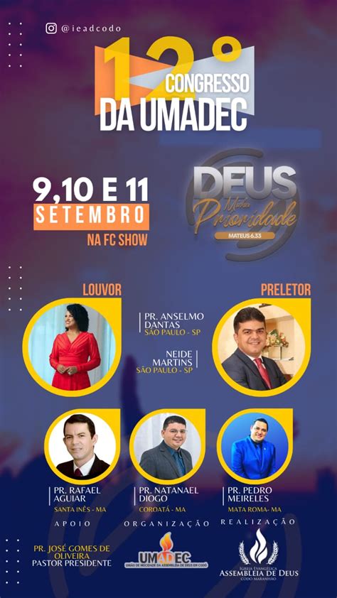 Igreja Evangélica Assembleia de Deus de Codó realiza o 12 Blog do