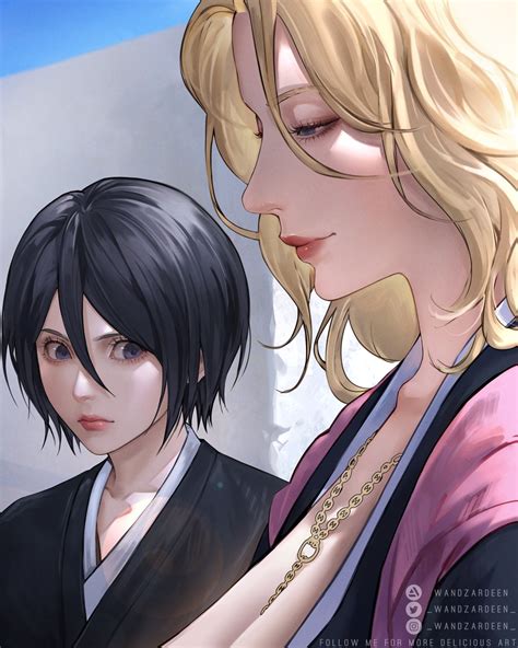 Kuchiki Rukia And Matsumoto Rangiku Bleach And More Drawn By