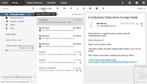 Jak wysłać wiadomość z adresu aliasu konta e mail przez poczta home pl