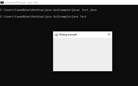Jdialog In Java With Examples Programming Digest