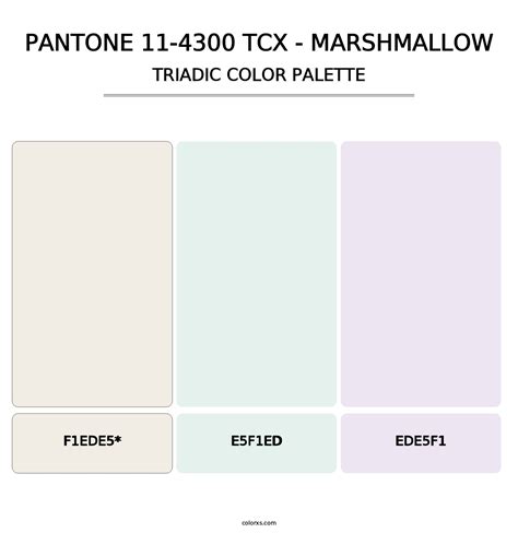 PANTONE 11 4300 TCX Marshmallow Color Palettes Colorxs