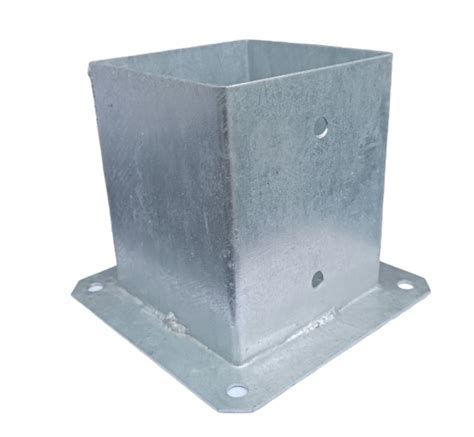 PODSTAWA SŁUPA PRZYKRĘCANA WSPORNIK KOTWA 120 x 120 MM OCYNK KPS120120