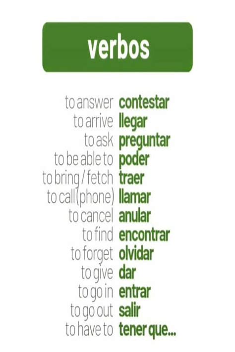 Quieres aprender más verbos en inglés Entonces esta lista es ideal