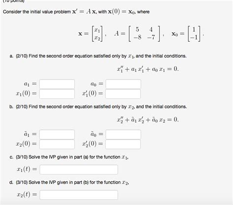 solved consider the initial value problem x a x with
