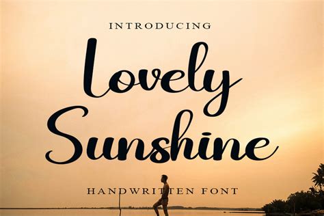 Lovely Sunshine Font By Nya Letter Creative Fabrica
