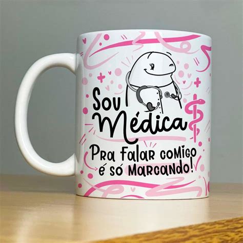 Caneca Flork Profissão Sou Médica Elo7 Produtos Especiais