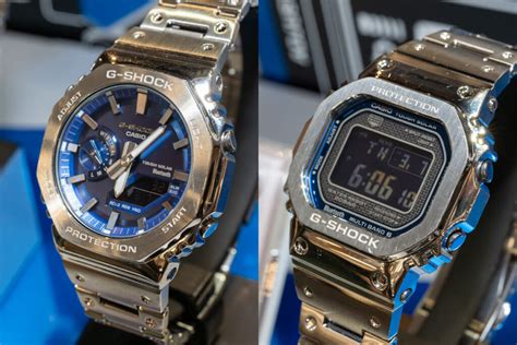 G SHOCK GM B2100AD 2A And GMW B5000D 2 Blue Dial For Full Metal