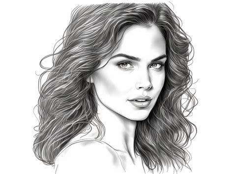 Beautiful Women Coloring Page Printable Coloring Pages Etsy