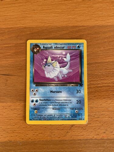 Carte Pokemon AQUALI OBSCUR 45 82 TEAM ROCKET EDITION 2 Wizards FR EBay
