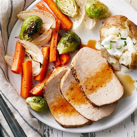 Garlic And Herb Roast Pork And Vegetables Recipe EatingWell