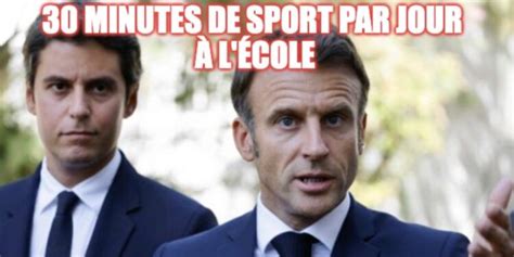 30 minutes de sport par jour à l école u Trail