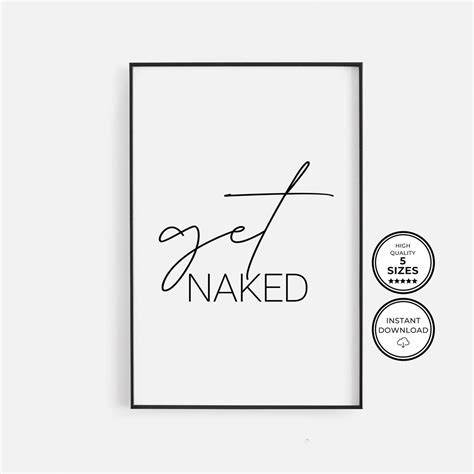 Funny Bathroom Signs Get Naked Print Printable Wall Art Bathroom