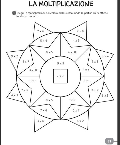 Completare Scheda Tabelline Da Stampare Disegni Da Colorare Stampabili