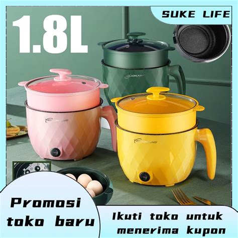Jual Panci Listrik Serbaguna 1 8L Electric Cooking Pot Electric Frypan