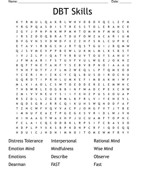 Dbt Word Search Printable