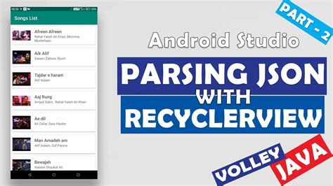 Parse Json And Display In Recyclerview Using Volley Part 23 Android App Development Tutorial