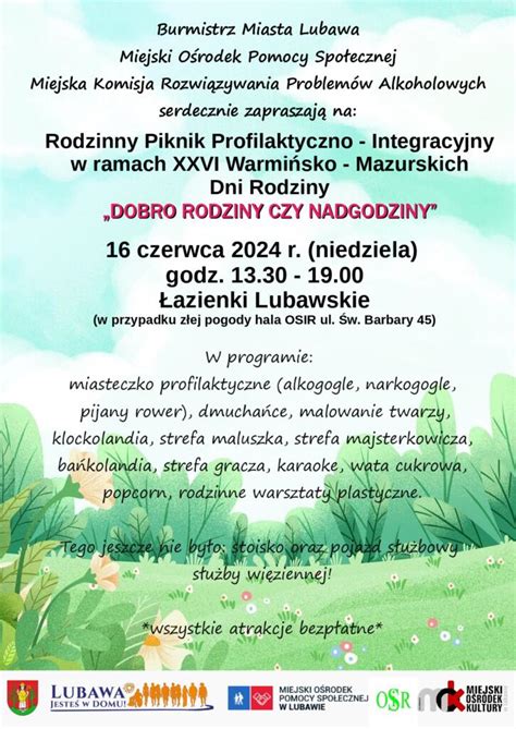 Rodzinny Piknik Profilaktyczno Integracyjny Dobro Rodziny Czy