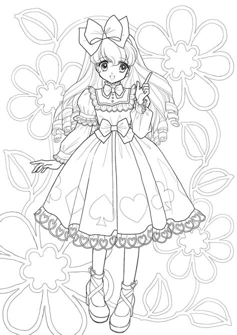 Disegni Da Colorare Di Ragazze Anime 100 Disegni Da Colorare