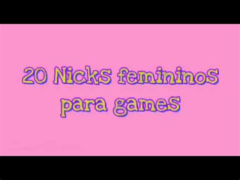 Nicks Para Jogos Online Segue Uma Lista Dos Melhores Geradores De Nick