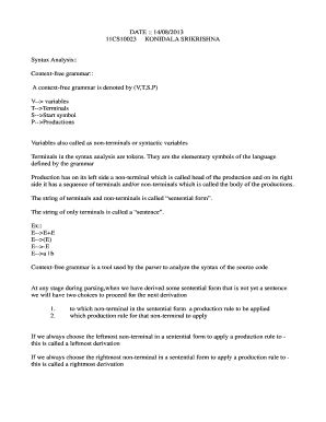 Fillable Online Cse Iitkgp Ac Syntax Analysis Cse Iitkgp Ac Fax Email