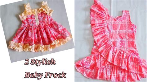 2 Stylish Baby Frock Cutting And Stitching Very Easy Full Tutorial Step