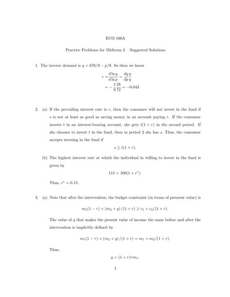 midterm 2 practice problems solutions