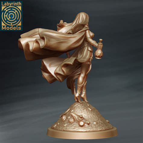 3d Printable Desert Witch 32mm Scale By Labyrinth Models