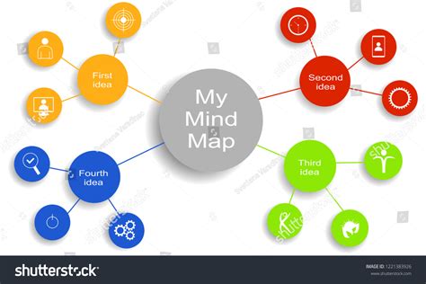 Abstract Mind Map Infographic Vector Graphic Stock Vector Royalty Free