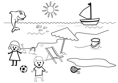 Dessins De Coloriage Plage Imprimer Sur Laguerche Page