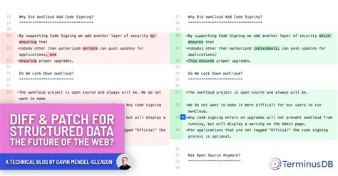 what s the difference json diff and patch terminusdb