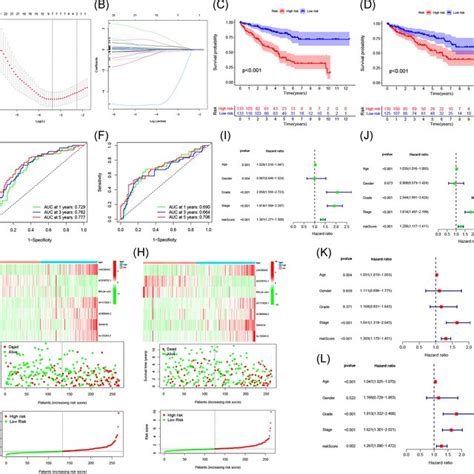 Construction And Validation Of The Prognostic Risk Model A Partial