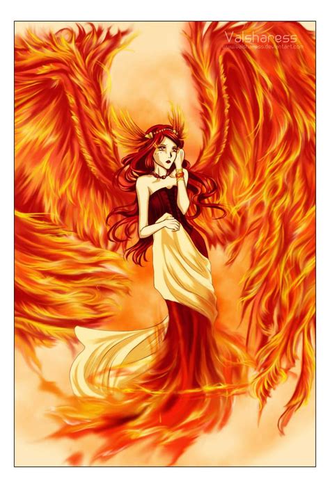 The Phoenix By Valsharess Deviantart Art Girl Wallpaper