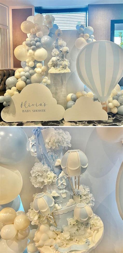 Hot Air Balloon Themed Baby Shower Oh The Places He Ll Go Balloon