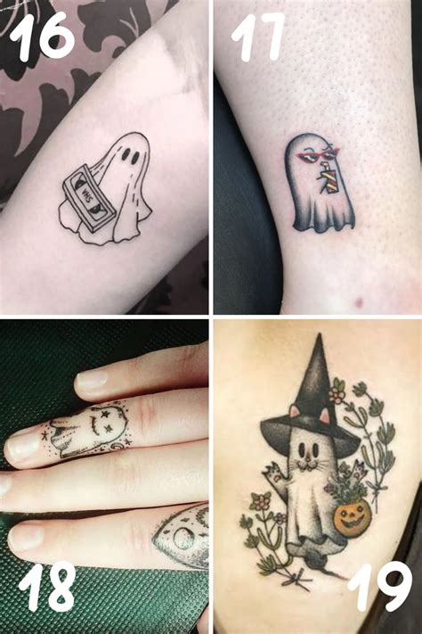 Ghost Tattoo Ideas Cute Spooky Designs Tattooglee Ghost