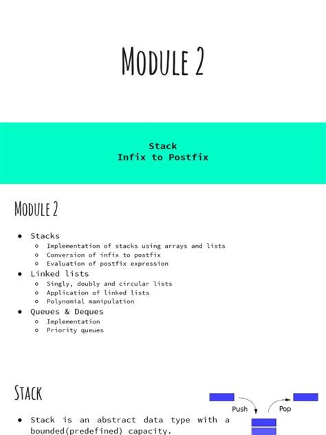 dsa module2 stack2 pdf queue abstract data type array data structure