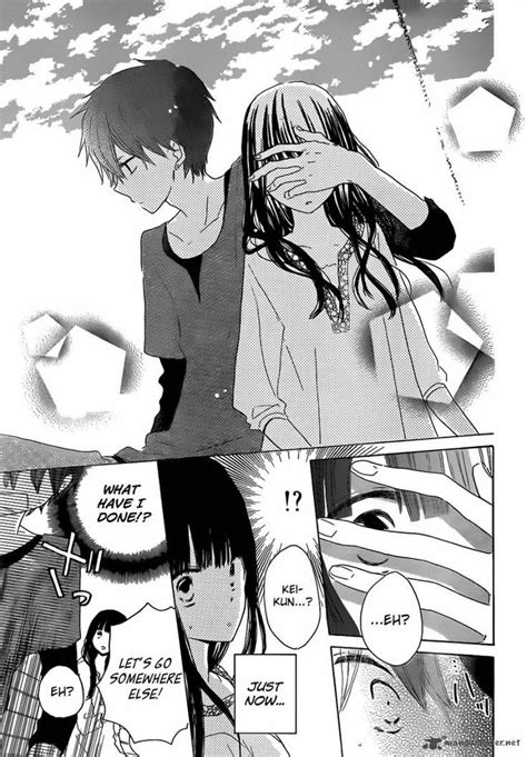 An Anime Scene With Two People Kissing And One Is Holding His Head In