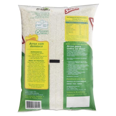 Arroz Polido Tipo Solito Pacote Kg Super Jos