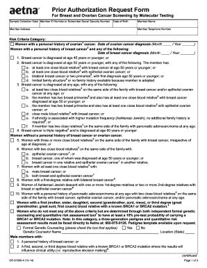 Fillable Online Aetna Prior Authorization Request Form Fax Email Print