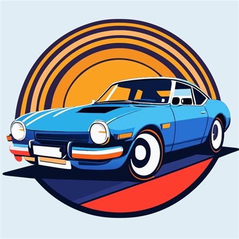 Ilustración vectorial de coche Vector Premium