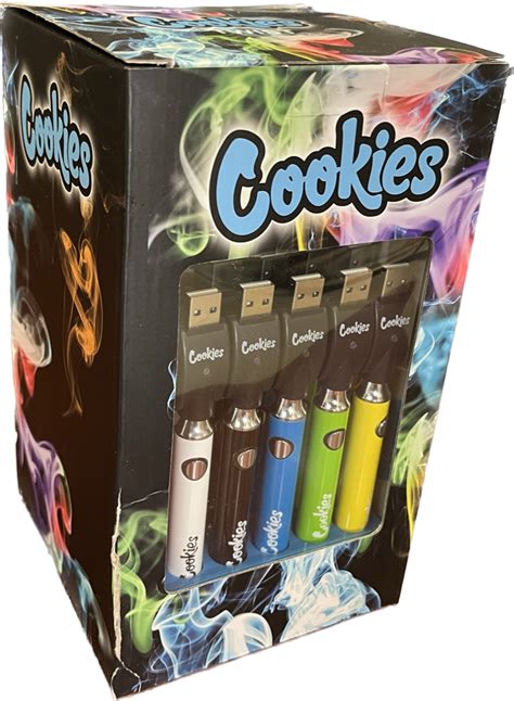Cookies Twist 510 Battery Box Assorted Colours 30ct LUCX Wholesale