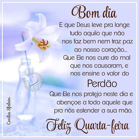 Bom dia Feliz e abençoada quarta feira pra vocês deuseuconfioemti